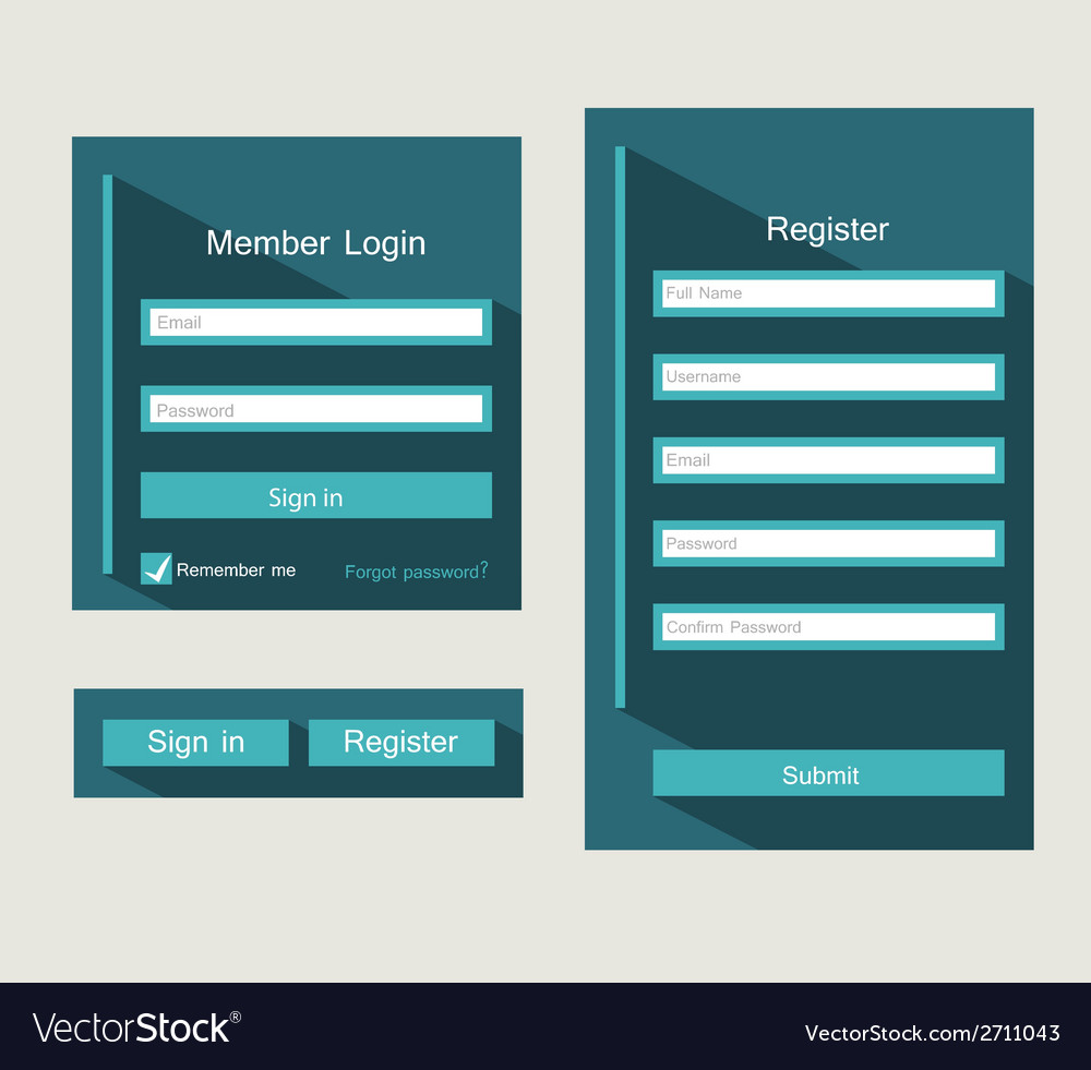 Login Royalty Free Vector Image - VectorStock