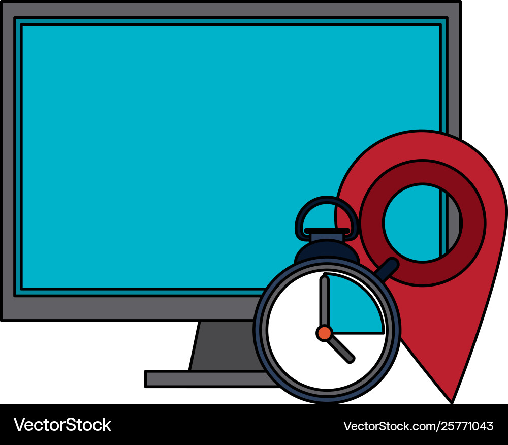 Servers and database technology symbols Royalty Free Vector