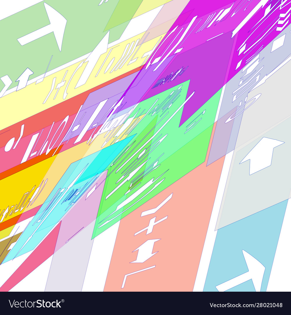 Colored corner Royalty Free Vector Image - VectorStock