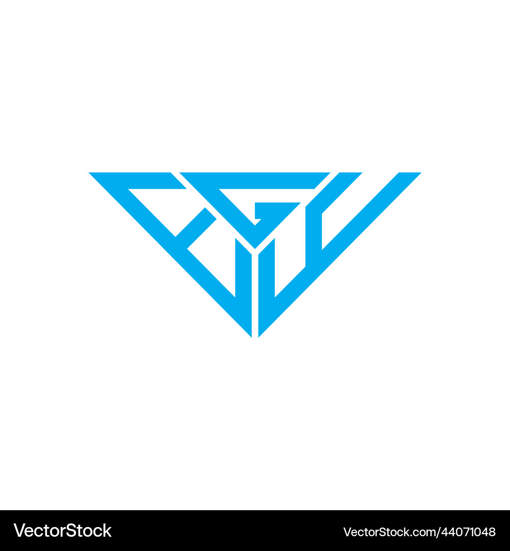 Egy letter logo creative design with graphic Vector Image