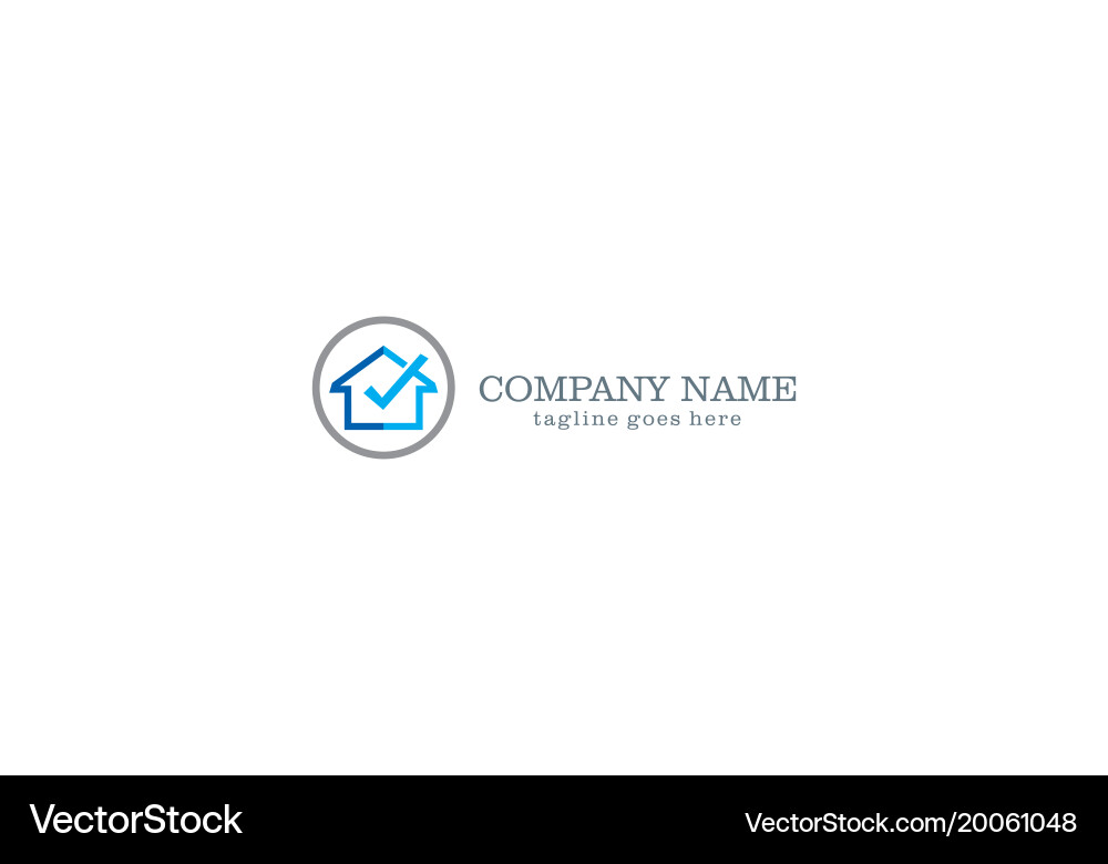 Home sold company logo Royalty Free Vector Image