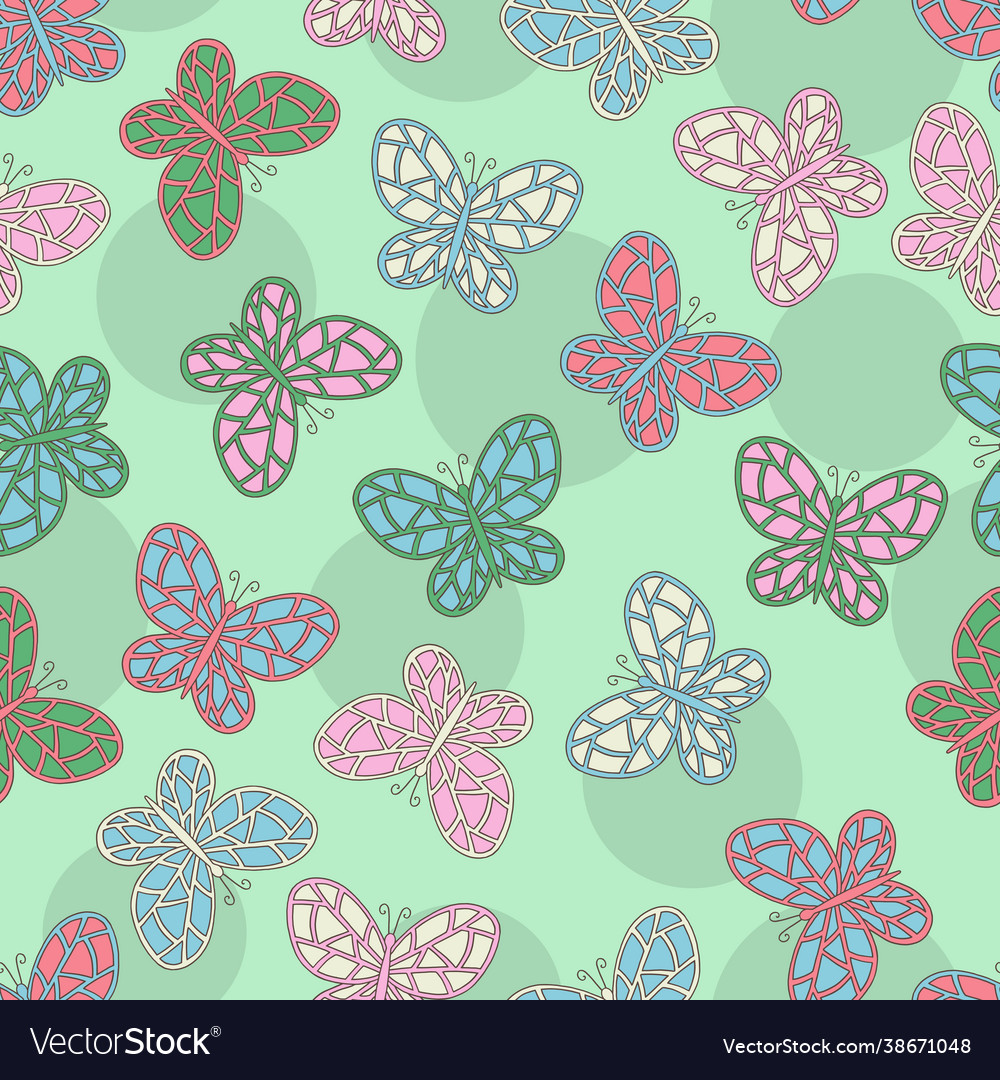 Seamless pattern abstract multicolored Royalty Free Vector
