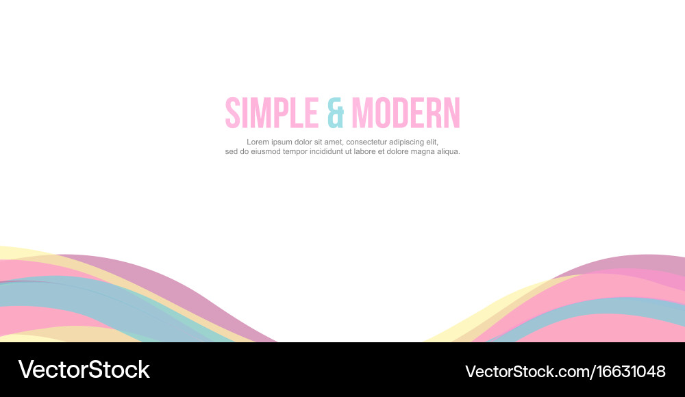 Website header colorful wave design Royalty Free Vector
