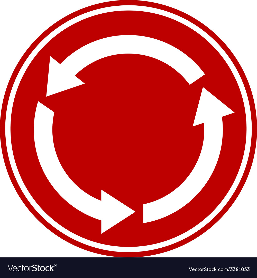 Arrows circle button Royalty Free Vector Image