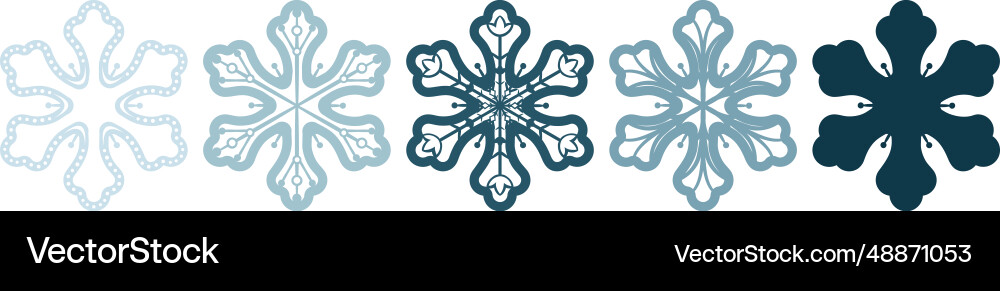 Christmas snowflakes multilayer file home decor Vector Image