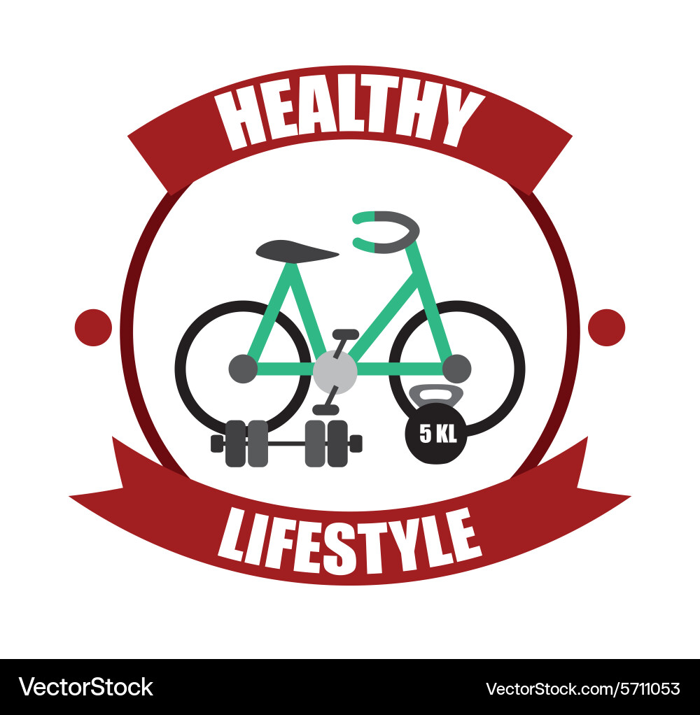 Healthy lifestyle design Royalty Free Vector Image