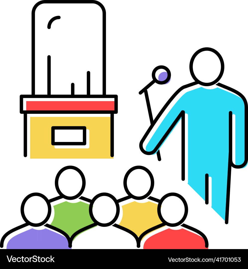 Jewelry thing presentation introduction color icon