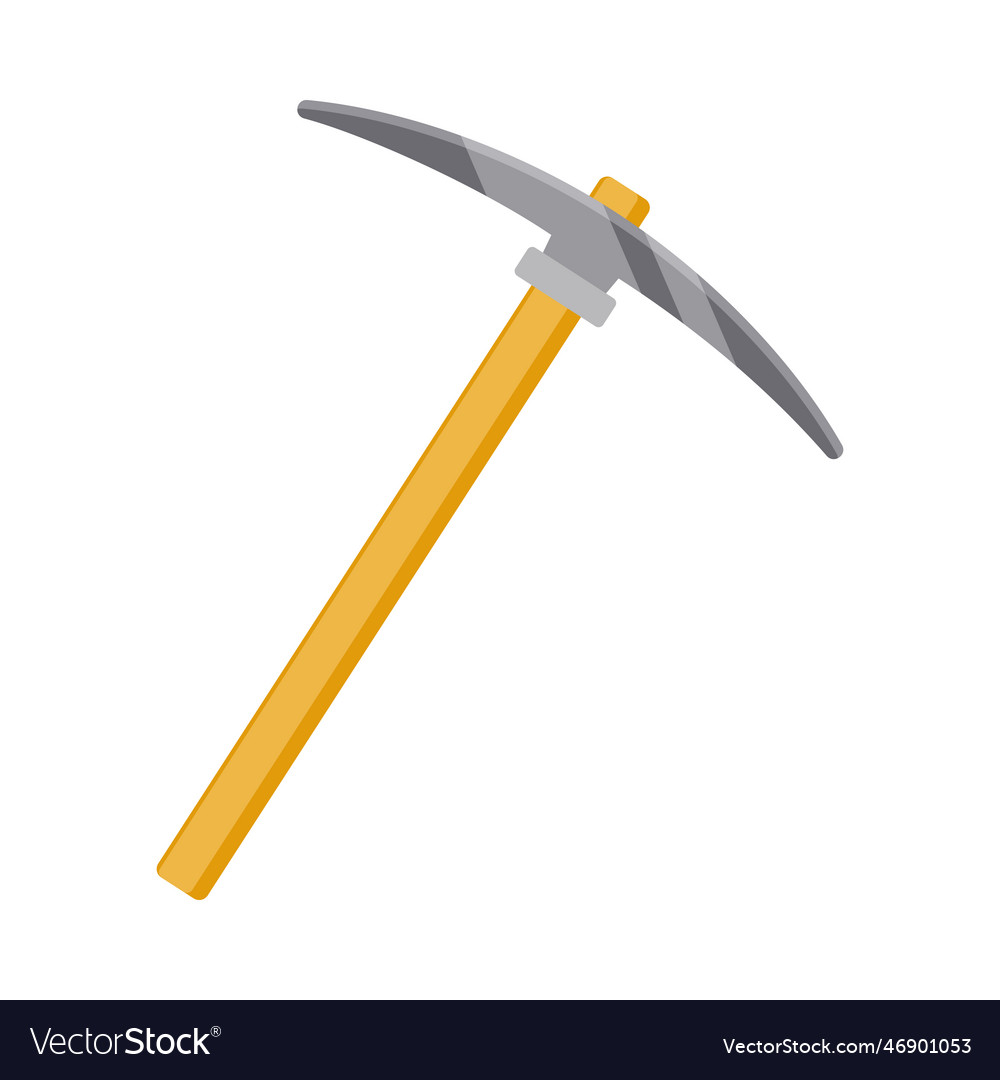 Mining pickaxe Royalty Free Vector Image - VectorStock