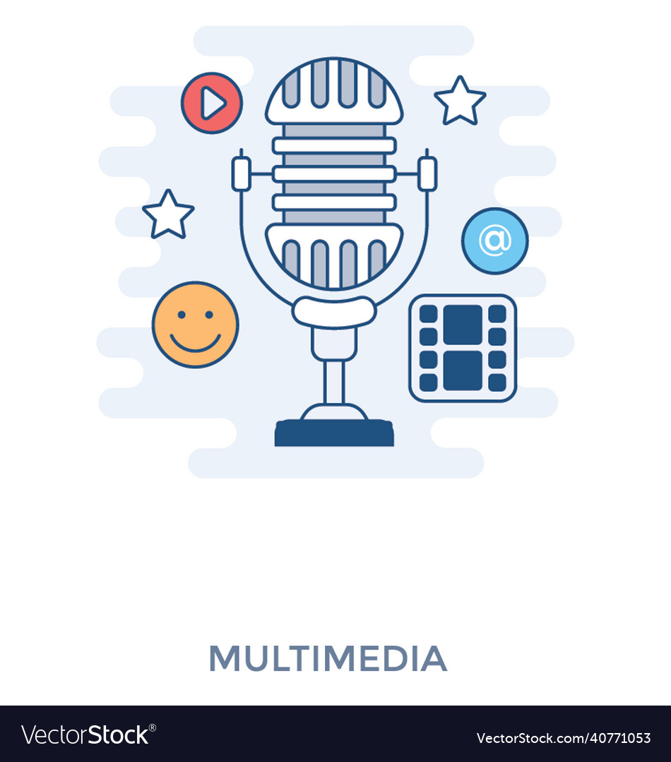 Multimedia Royalty Free Vector Image - VectorStock
