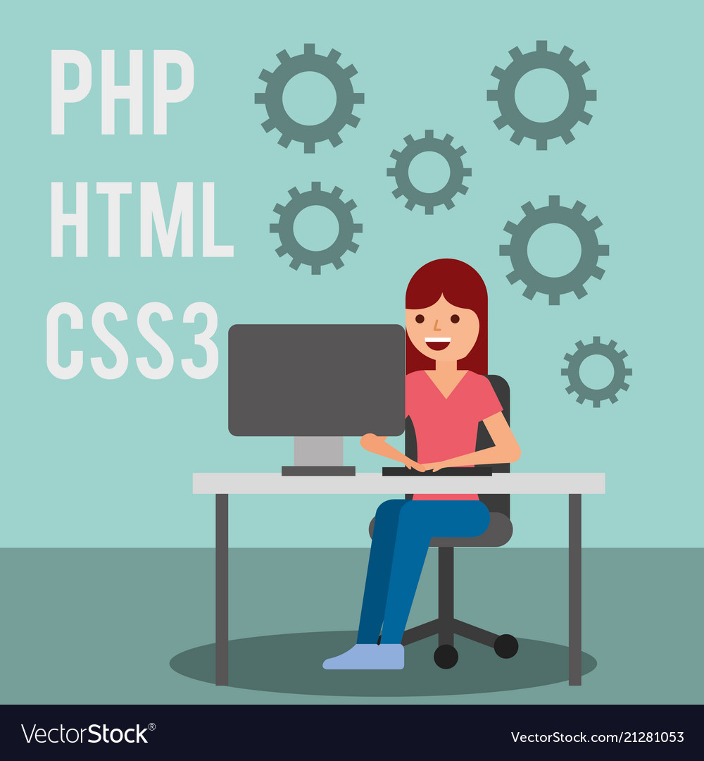 Program coding website Royalty Free Vector Image