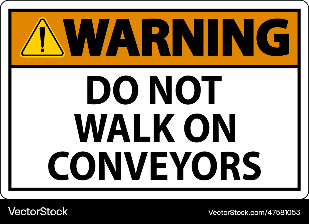 Warning sign do not climb sit walk or ride Vector Image