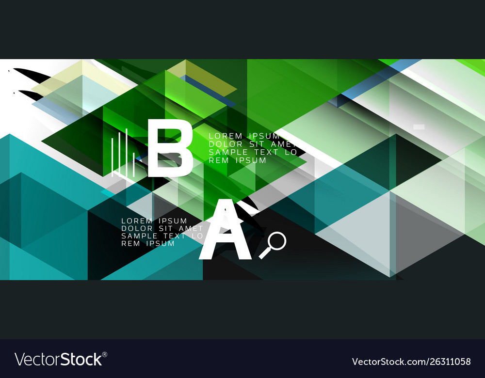 Abstract concept triangle graphic element Vector Image