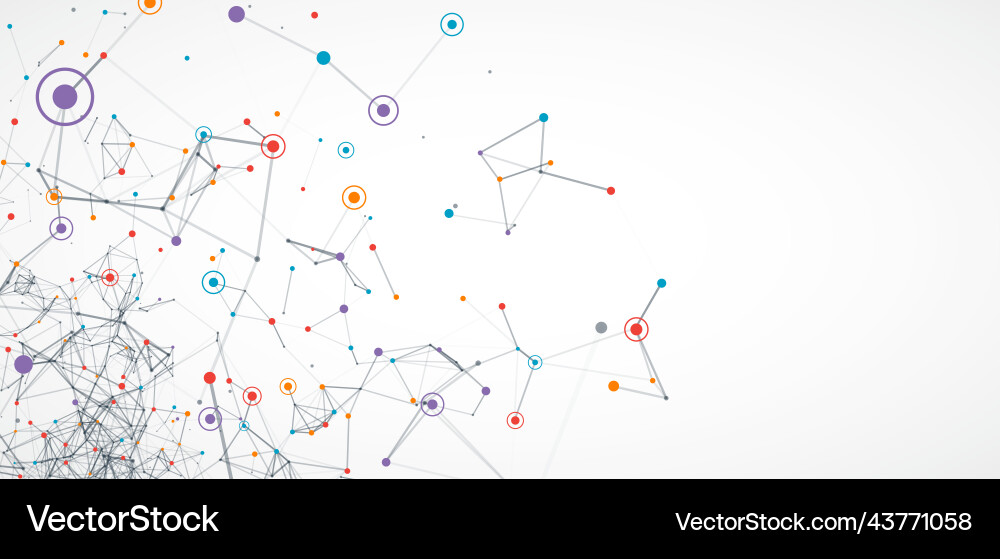 Cover template for science and technology Vector Image