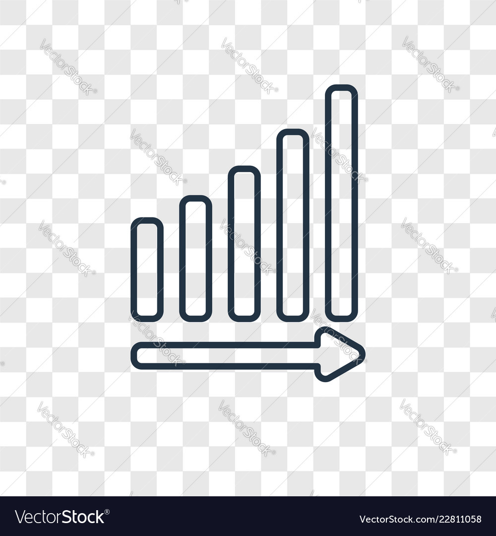 Linear icon isolated on transparent background Vector Image