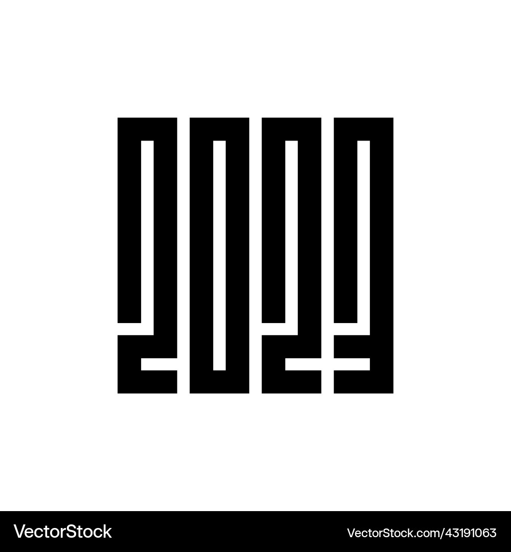 2023 happy new year logo design typography Vector Image