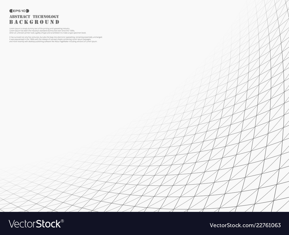 Abstract strip line of square geometric pattern Vector Image