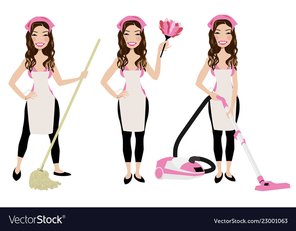 Cleaninglady Royalty Free Vector Image - VectorStock