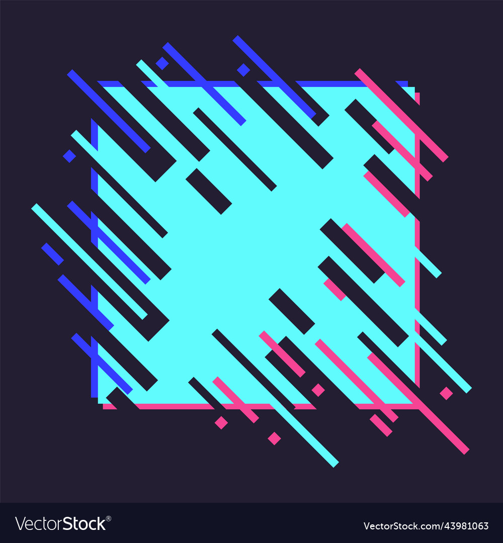 Distortion dynamic square element technology Vector Image Distortion dynamic square element technology Vector Image