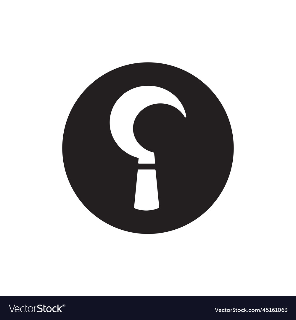 Garden sickle icon simple sickle logo Royalty Free Vector Garden sickle icon simple sickle logo Royalty Free Vector