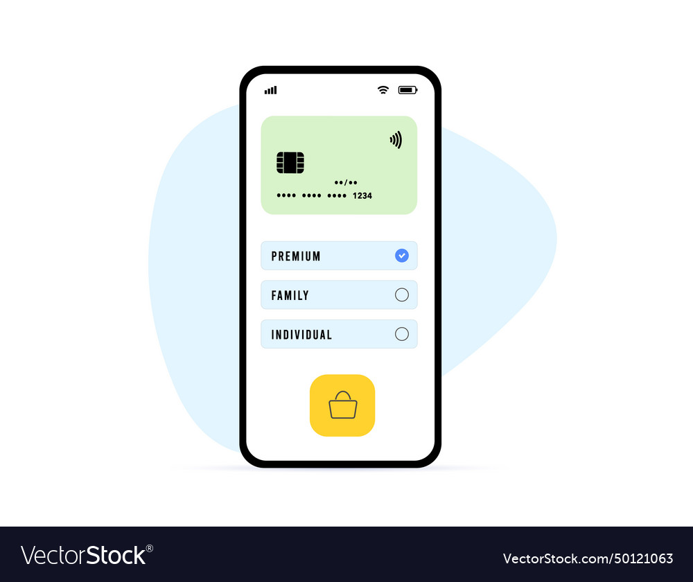 In App Purchases Manage Subscriptions With Iap Vector Image