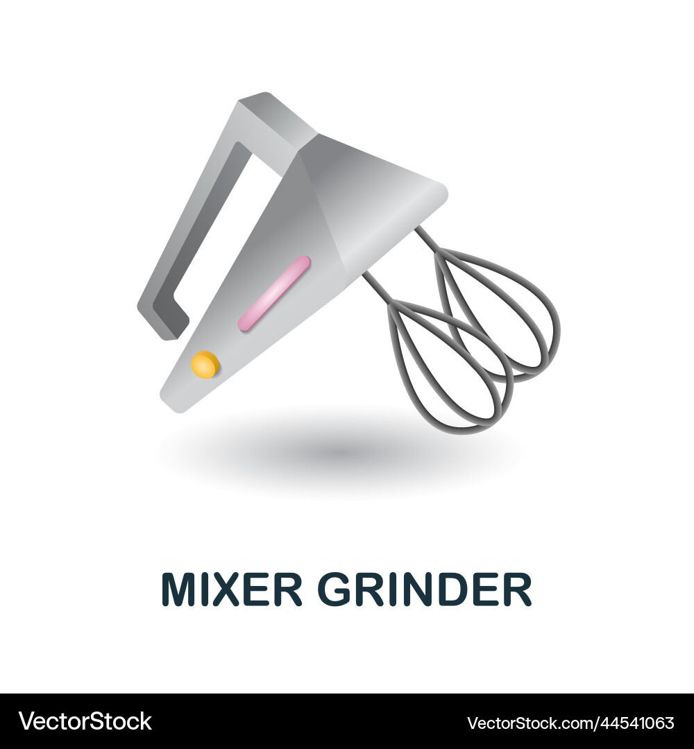 Mixer grinder icon 3d from kitchen supplies Vector Image