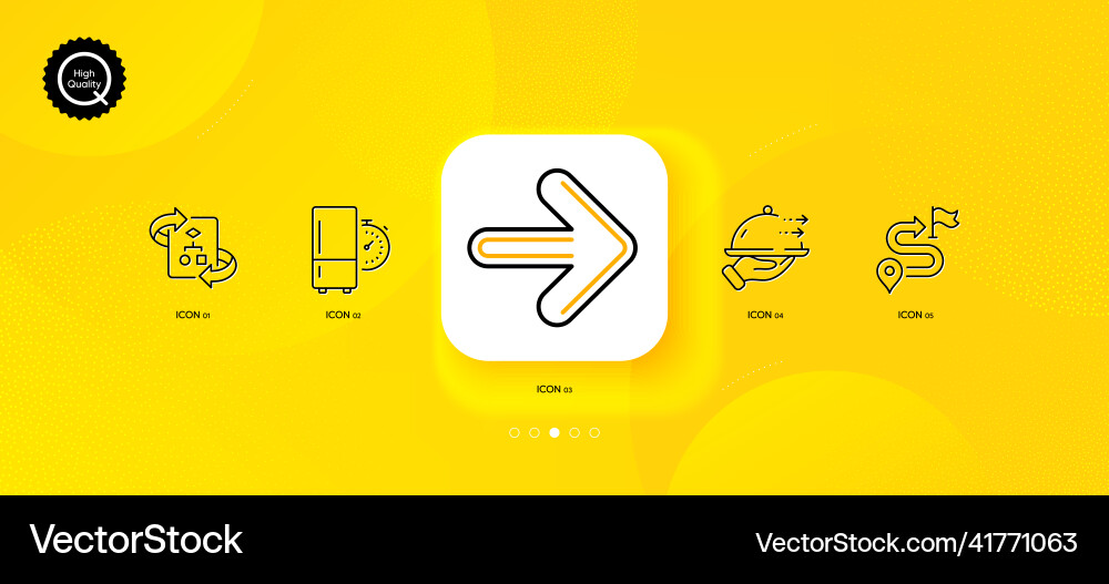 Refrigerator timer journey and food delivery Vector Image