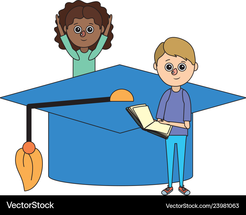 School education children cartoon Royalty Free Vector Image