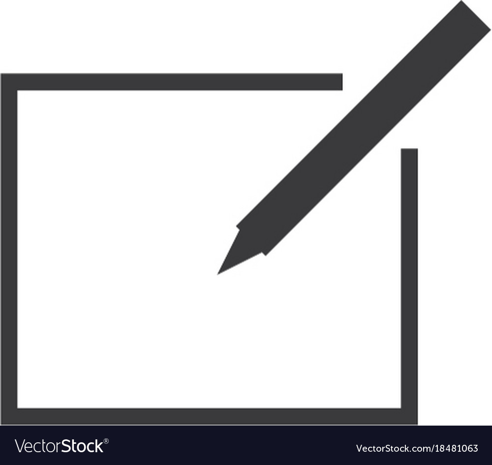 Write icon line style Royalty Free Vector Image