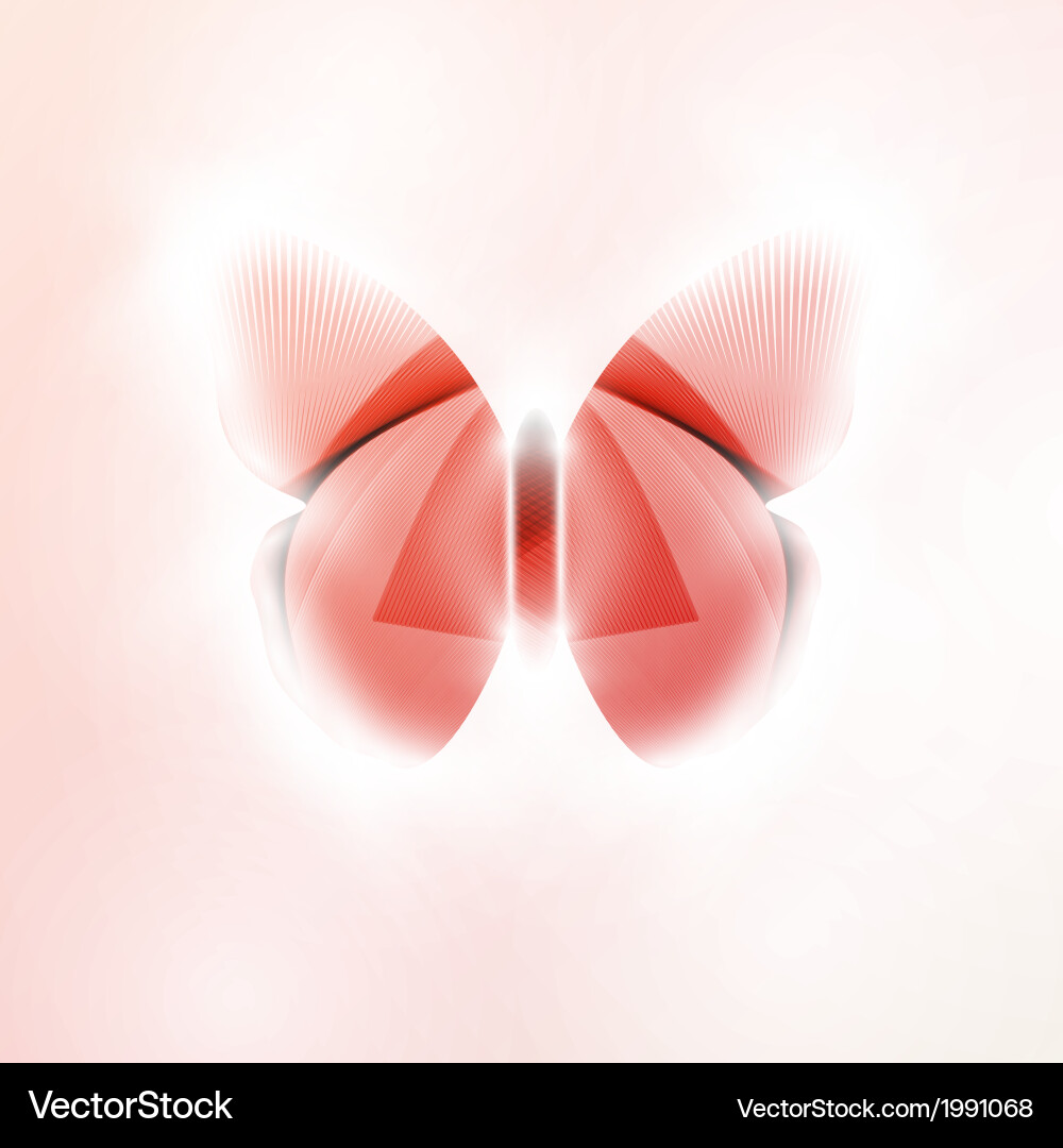 Abstract butterfly futuristic in light background Vector Image