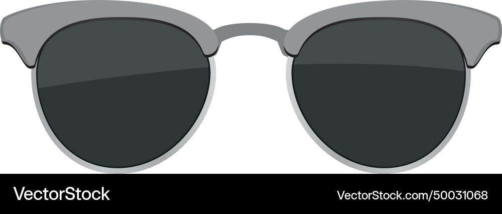 Black glasses icon modern optical sunglasses Vector Image