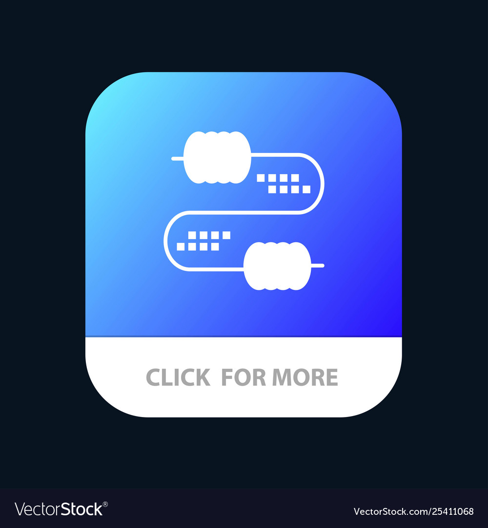 Cable Wire Joint Capacitors Mobile App Button Vector Image