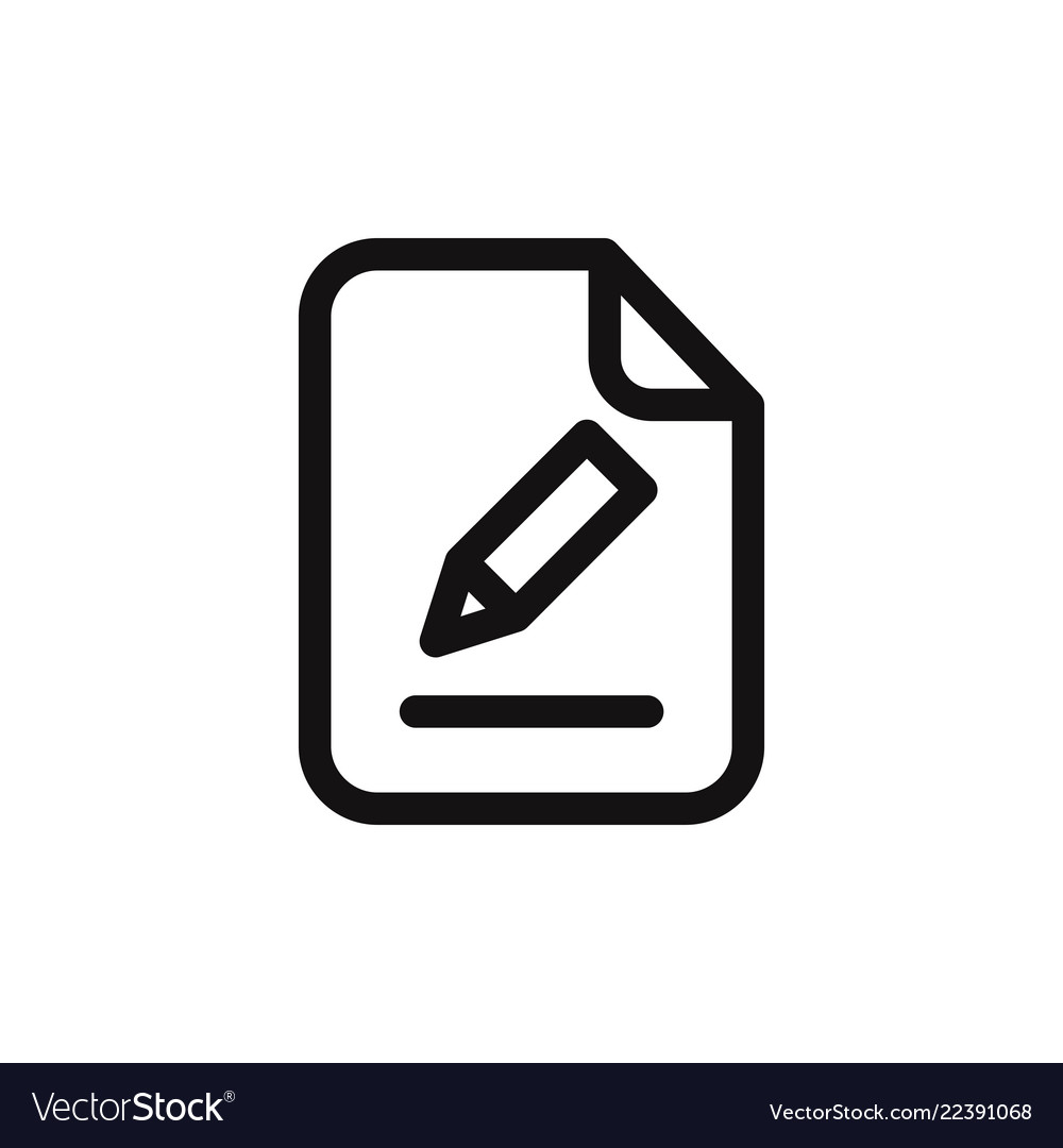 Edit file icon Royalty Free Vector Image - VectorStock