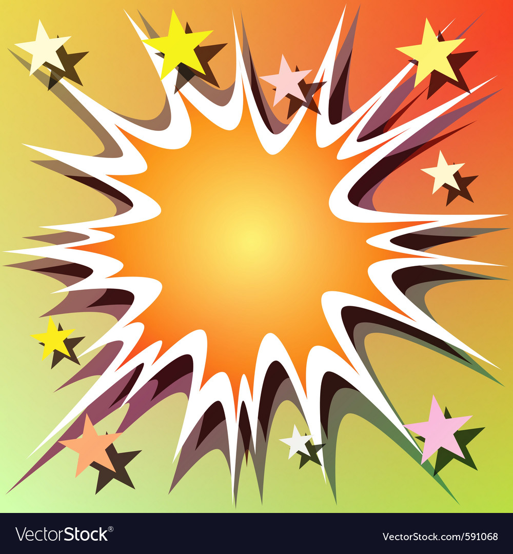 Explosion background Royalty Free Vector Image