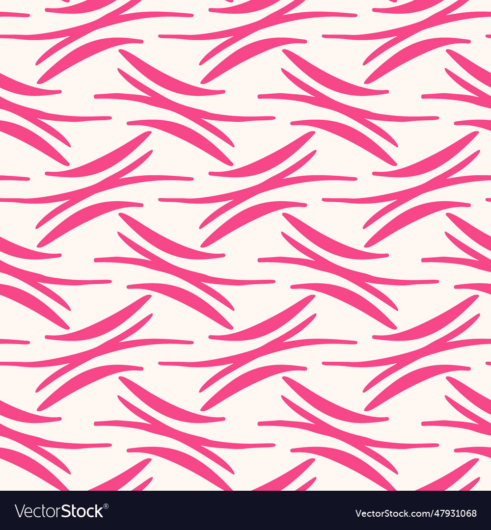 Seamless pattern with a simple abstract drawing Vector Image