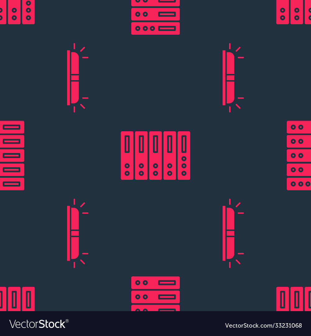 Set flasher siren and server data web hosting Vector Image