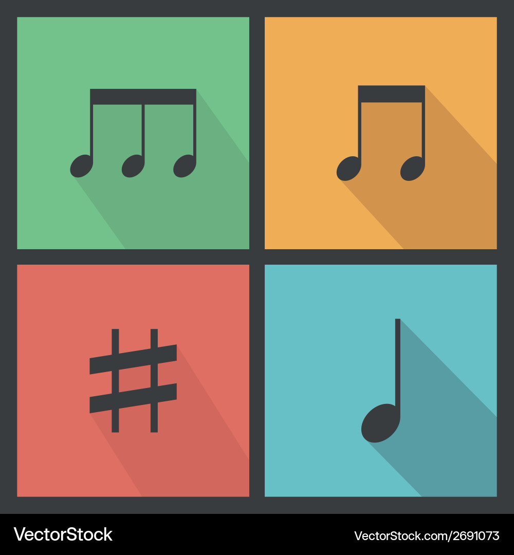 Abstract music objects on a special background Vector Image