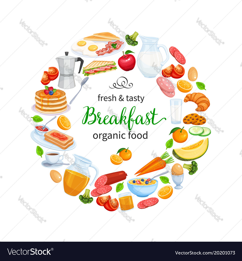 Breakfast design Royalty Free Vector Image - VectorStock