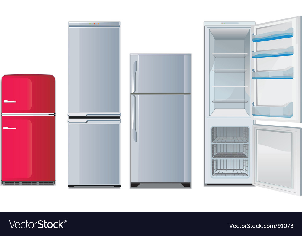 Refrigerators Royalty Free Vector Image - VectorStock