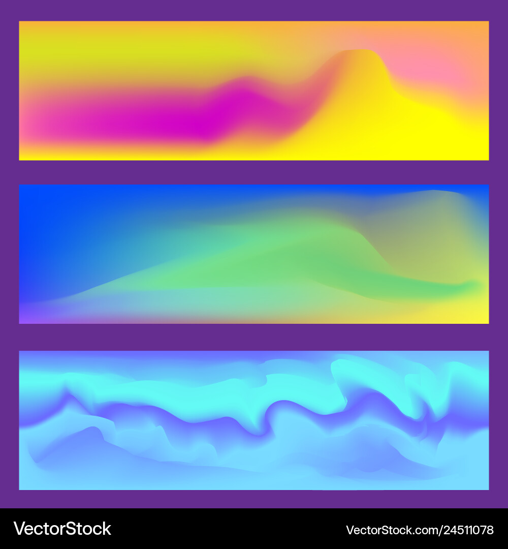 Abstract fluid 3d shapes trendy liquid Royalty Free Vector