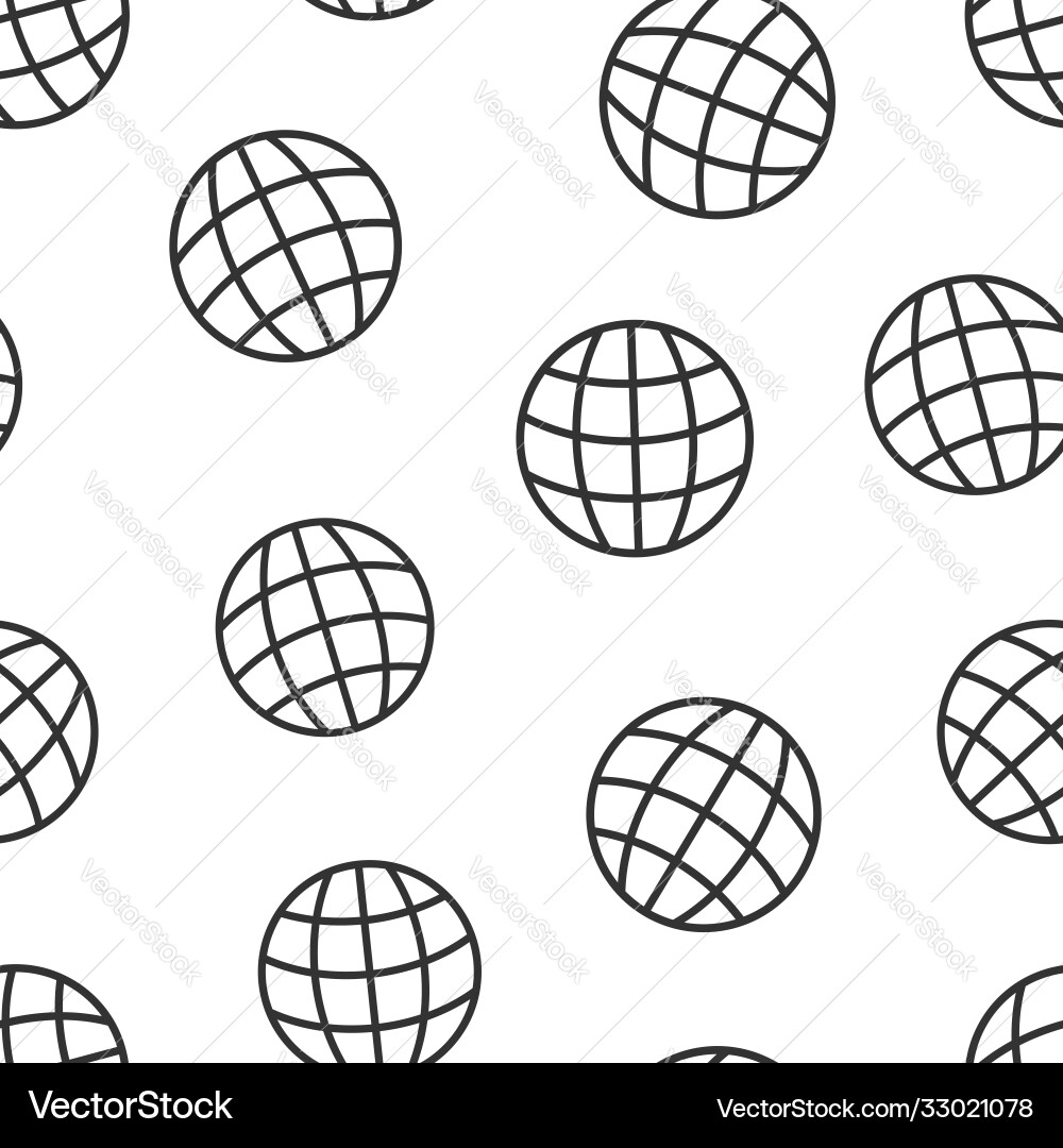 Earth planet icon in flat style globe geographic Vector Image