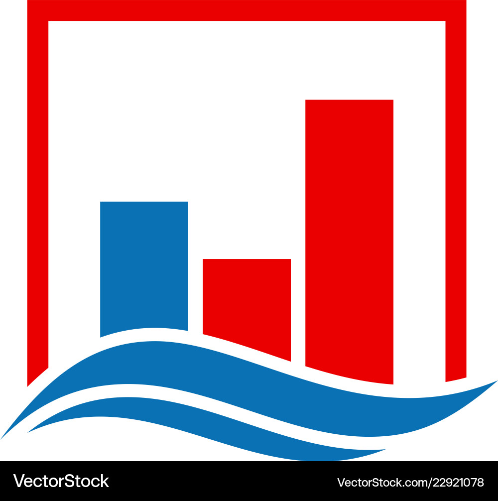 Graph icon business company logo Royalty Free Vector Image