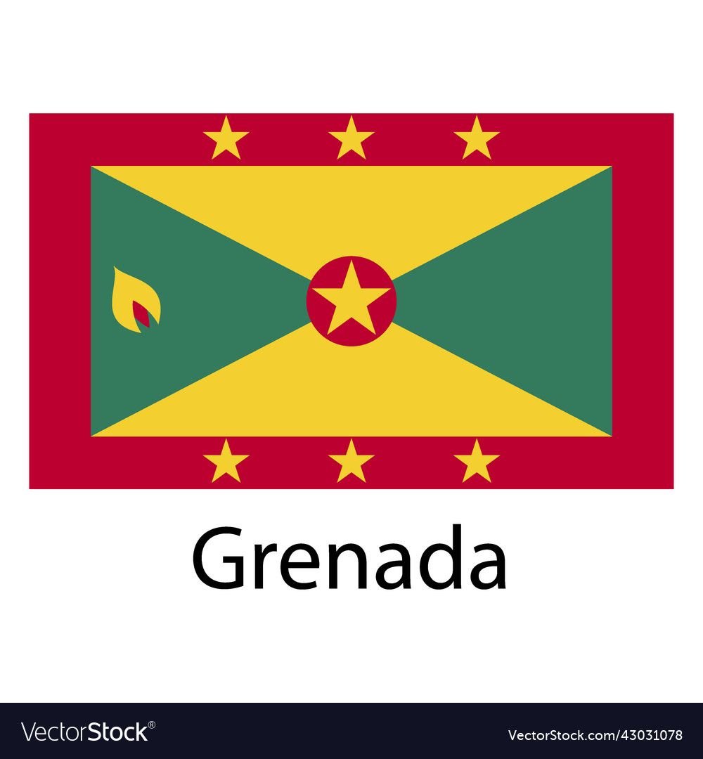Grenada national flag Royalty Free Vector Image