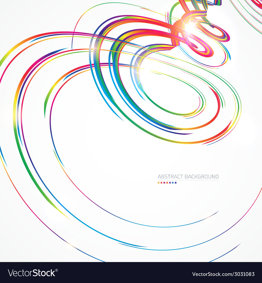 Abstract background with colorful lines Royalty Free Vector