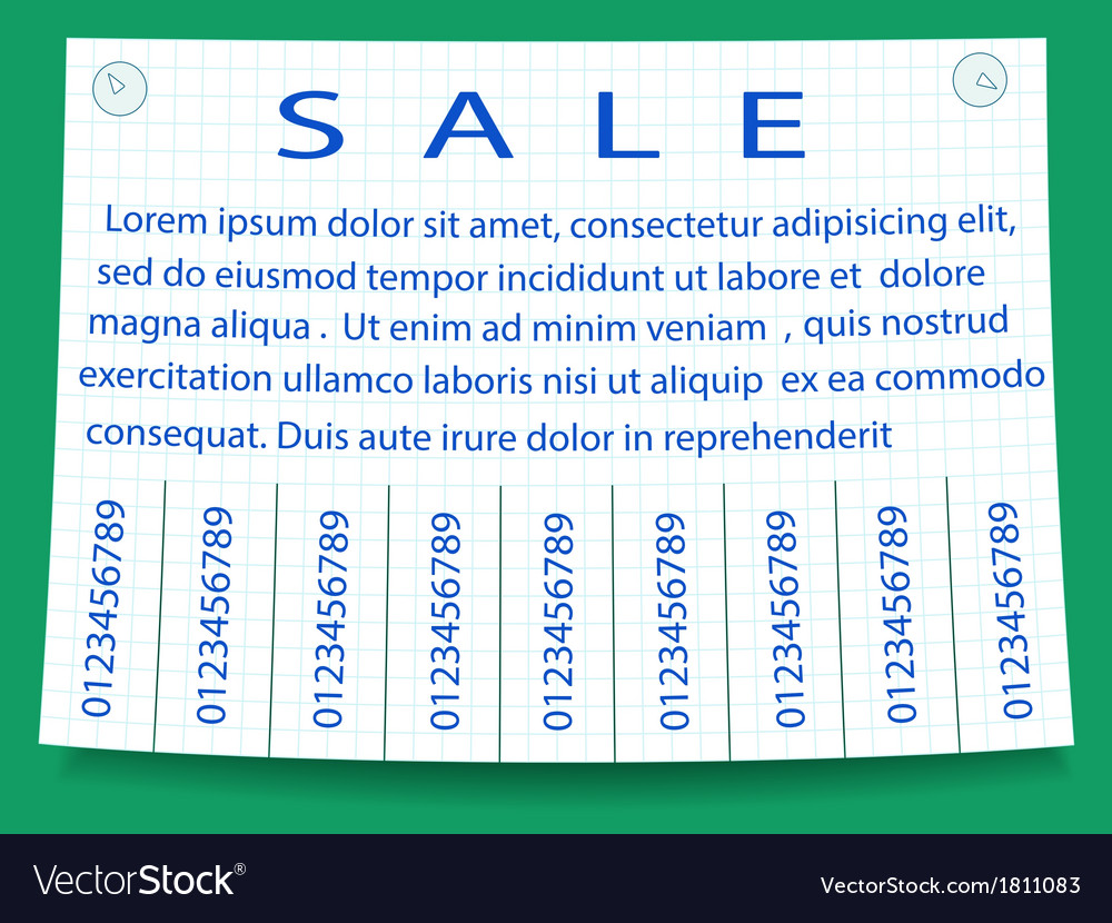 Advertisement Royalty Free Vector Image - VectorStock