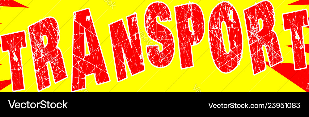 Cartoon yellow transport splash Royalty Free Vector Image
