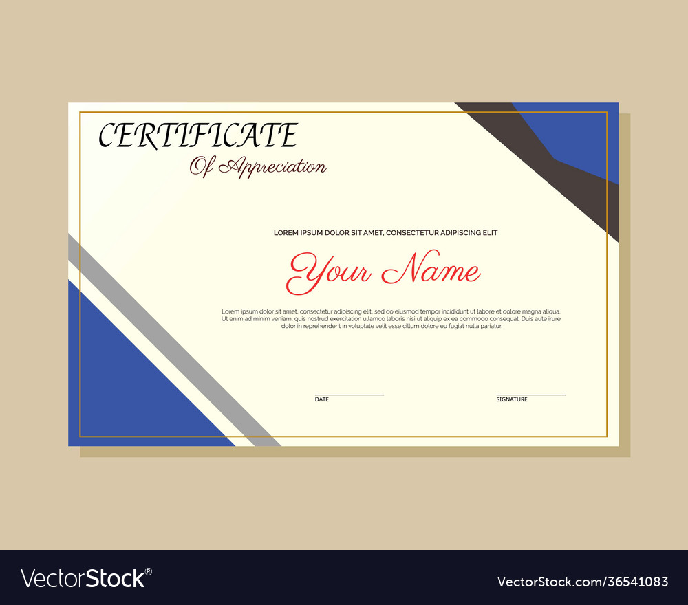 Certificate Royalty Free Vector Image - VectorStock