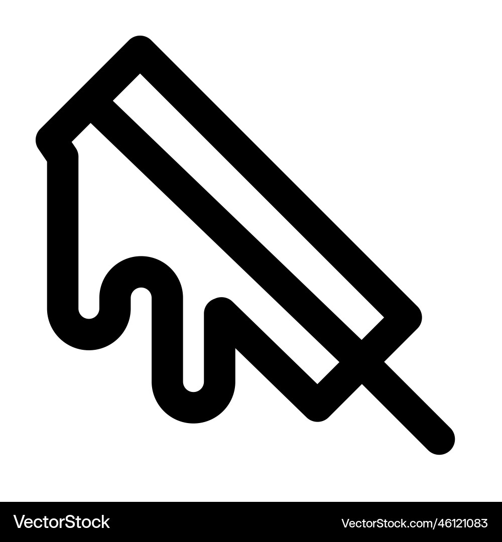 Dripping yummy ice cream bar Royalty Free Vector Image