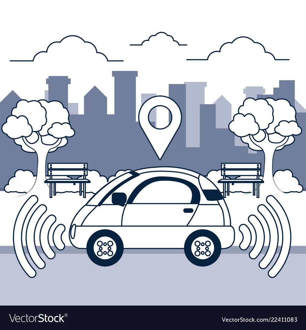 Gps tracking technology Royalty Free Vector Image