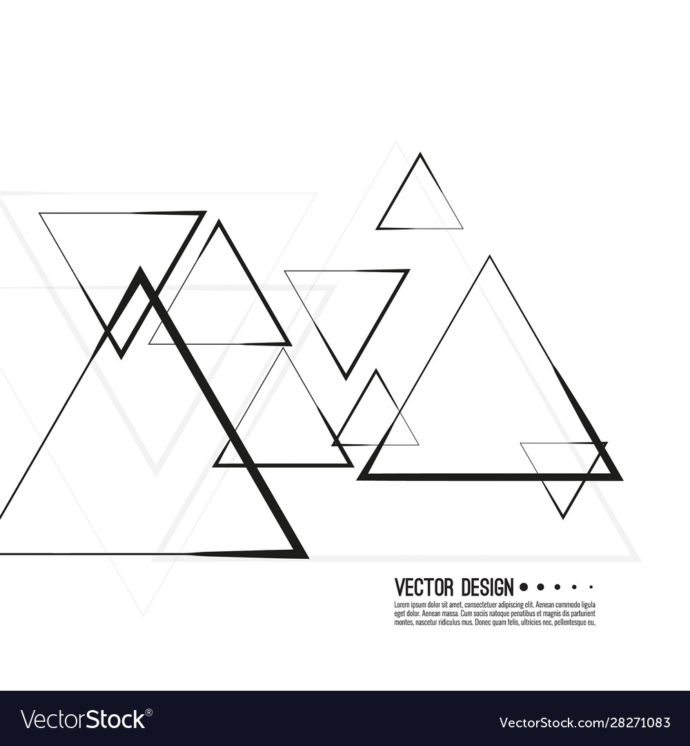 Intersecting triangles pattern Royalty Free Vector Image
