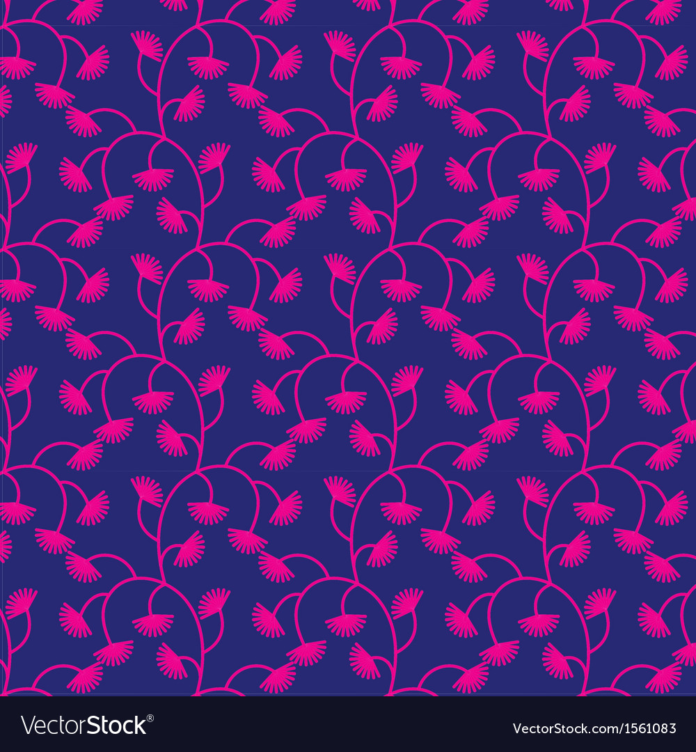 Seamless Pattern Floral Background Royalty Free Vector Image